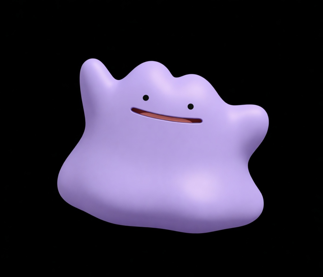 Ditto Pokémon Figurine STL – Free 3D Print Model | Remeshy