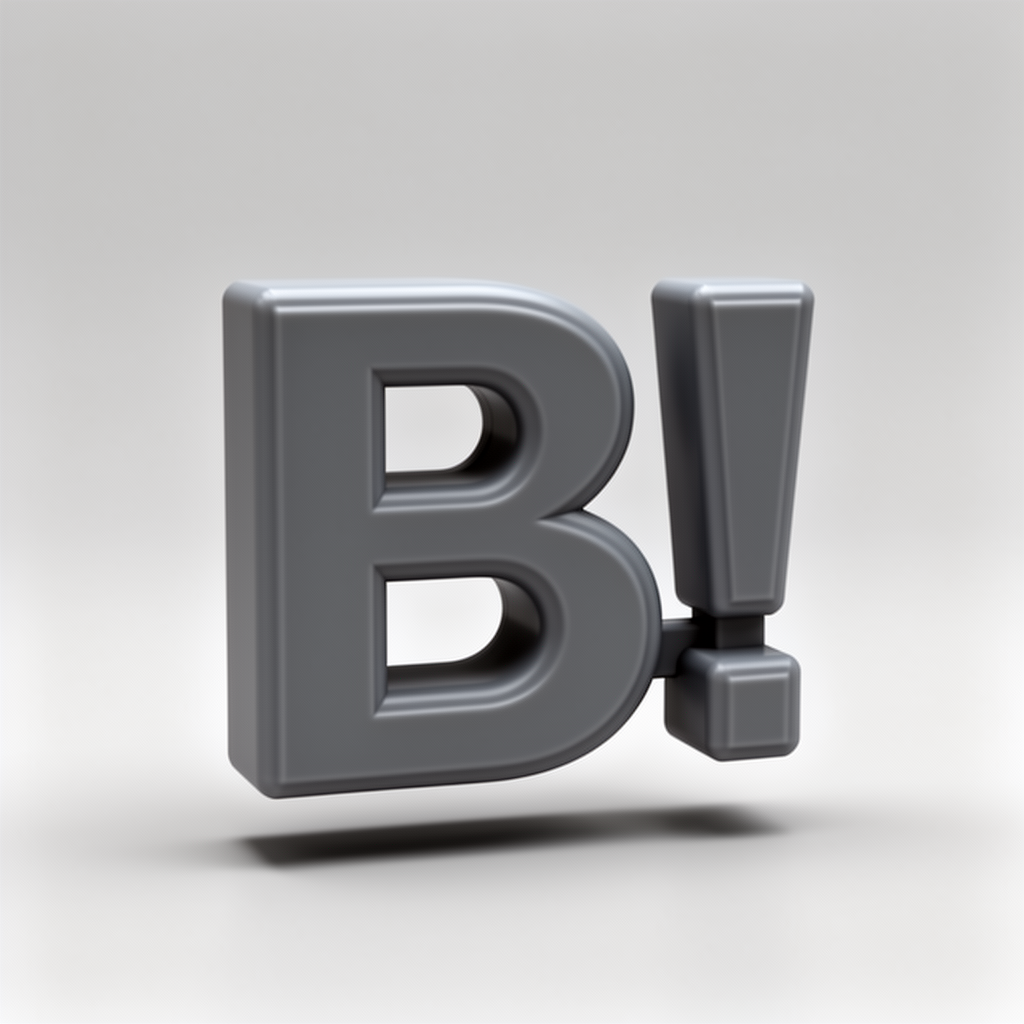 B Letter Block STL – Free 3D Print Model | Remeshy