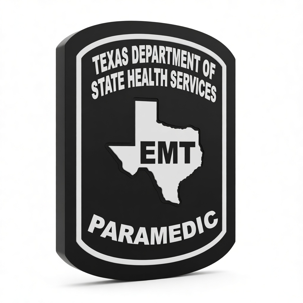 Texas EMT Paramedic Badge STL – Free 3D Print Model | Remeshy