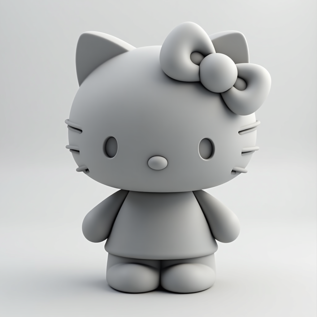 Hello Kitty Figure STL – Free 3D Print Model | Remeshy