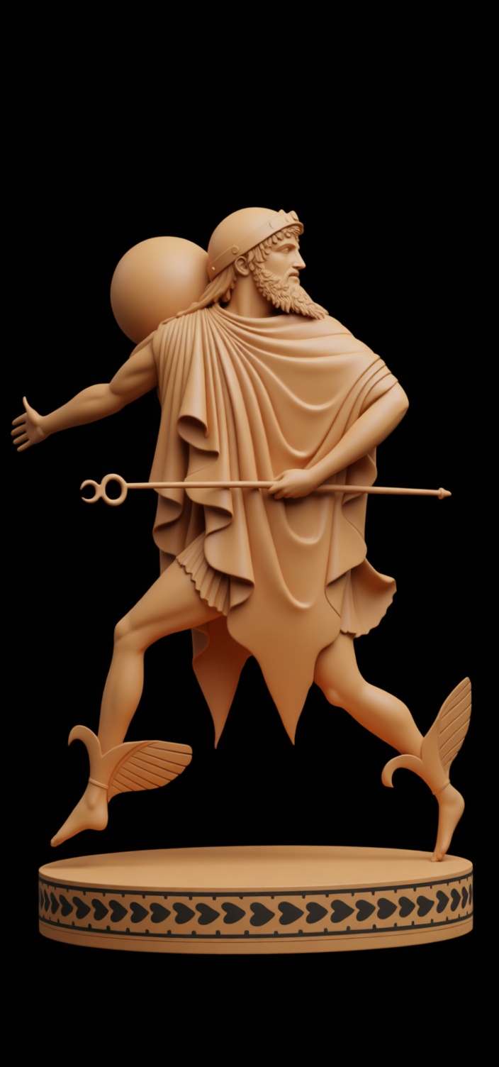Hermes Greek God Statue STL – Free 3D Print Model | Remeshy