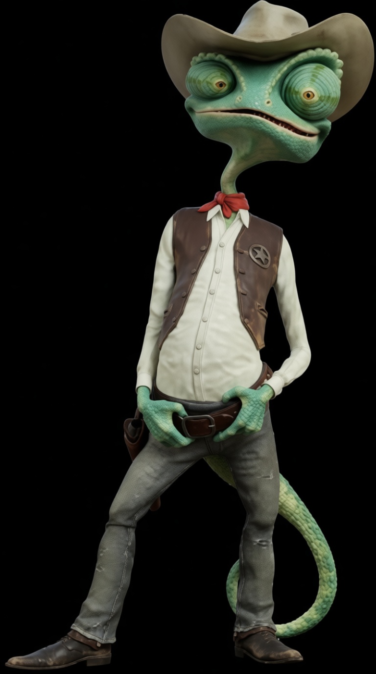 Rango Cowboy Figurine STL – Free 3D Print Model | Remeshy