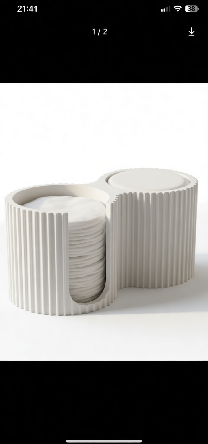 Cotton Pad Holder STL – Free 3D Print Model | Remeshy