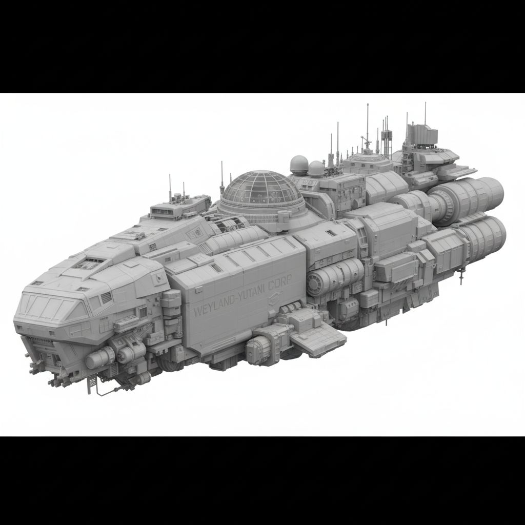 USCSS Nostromo Ship STL – Free 3D Print Model | Remeshy