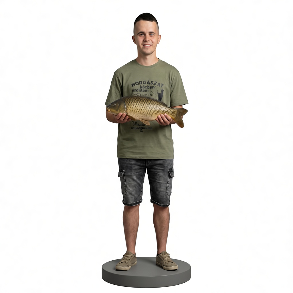 Young Man with Carp Figurine STL – Free 3D Print Model | Remeshy