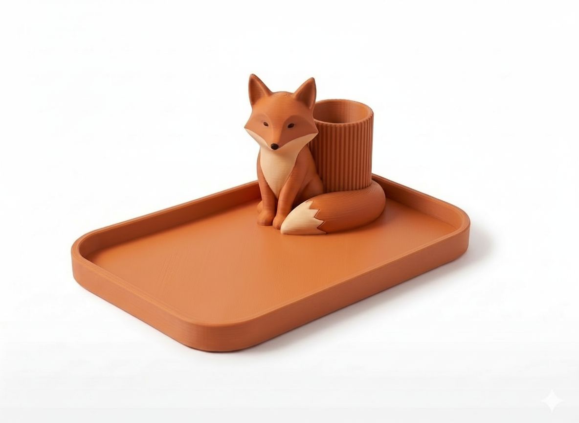 Fox Shaped Tray STL – Free 3D Print Model | Remeshy