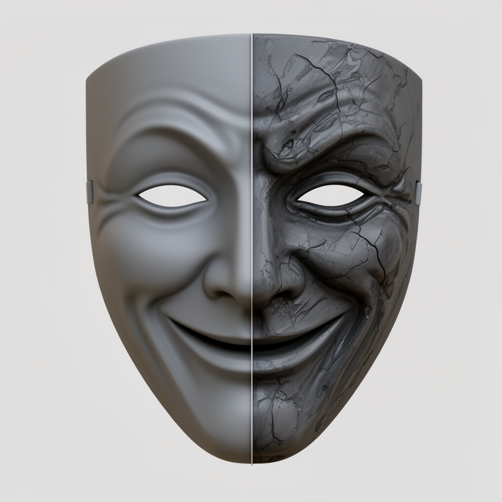 Dual Mask Sculpture STL – Free 3D Print Model | Remeshy