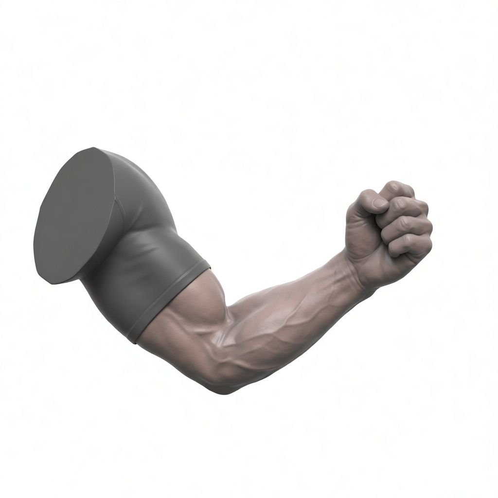 Muscular Arm Figurine STL – Free 3D Print Model | Remeshy