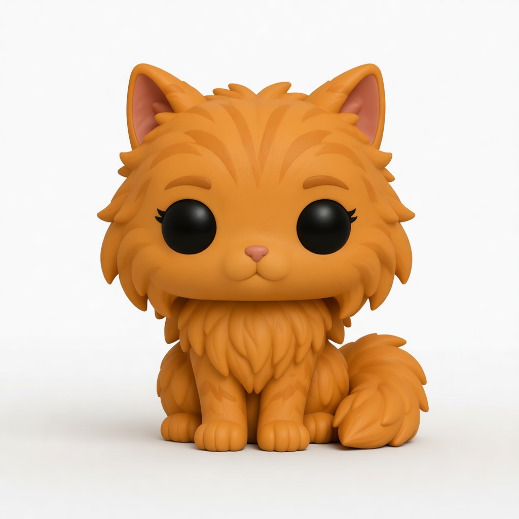 Orange Tabby Cat Figurine STL – Free 3D Print Model | Remeshy