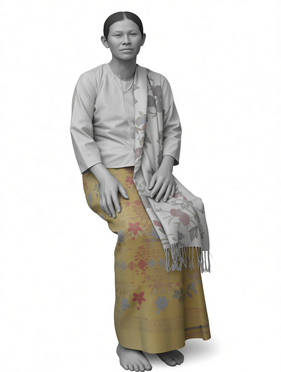 Traditional Burmese Woman Figurine STL – Free 3D Print Model | Remeshy