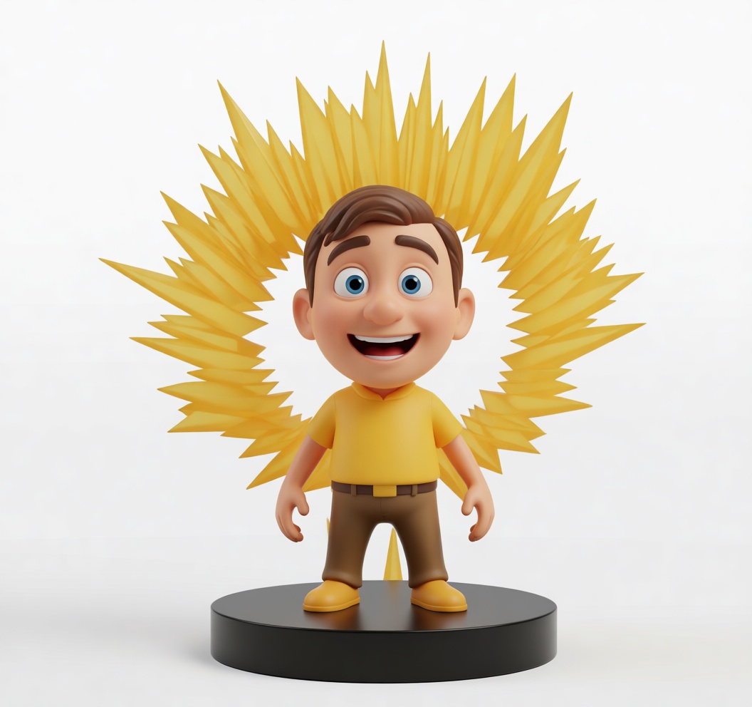 Happy Man Figurine STL – Free 3D Print Model | Remeshy