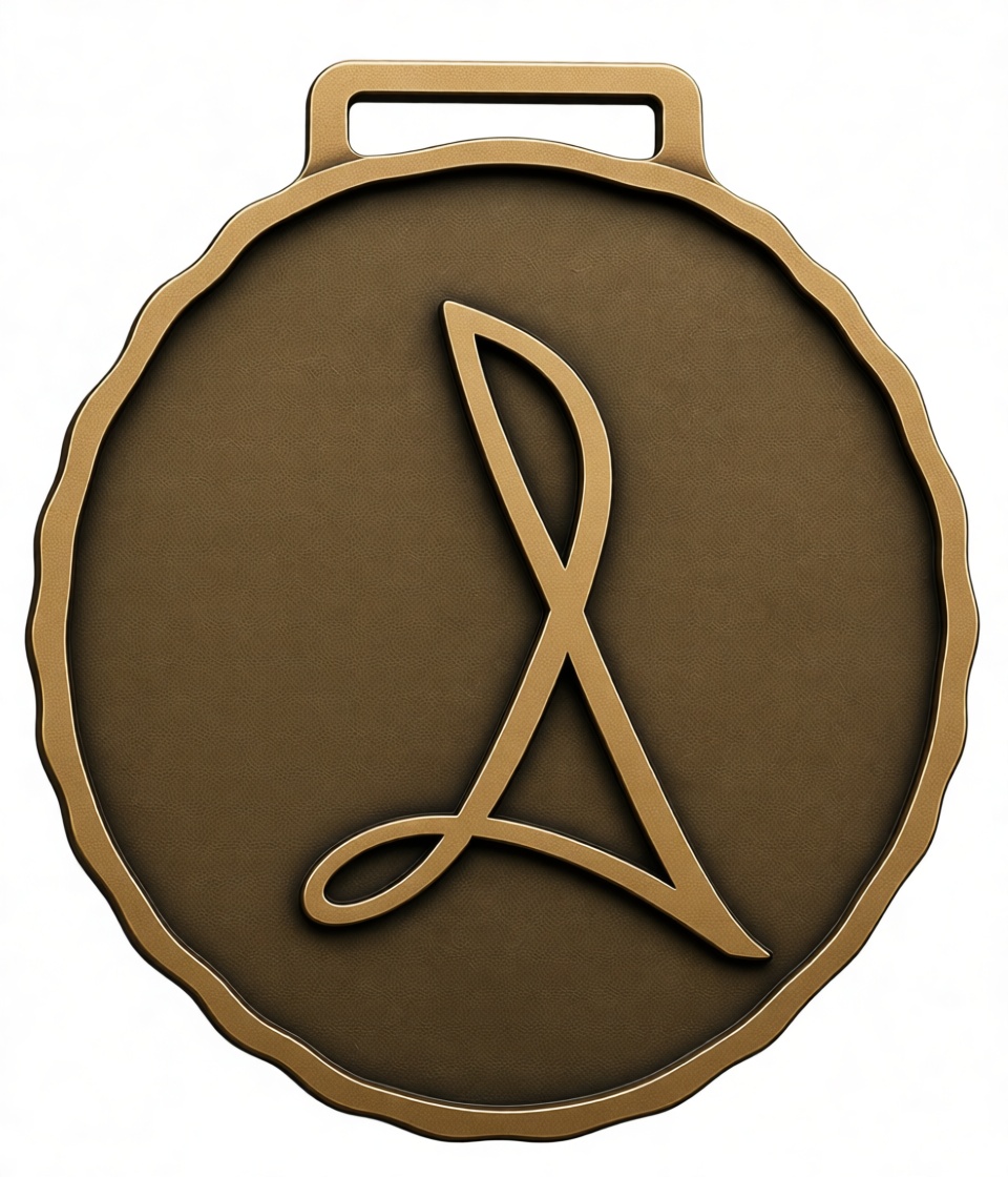 Leather Medal with Script L STL – Free 3D Print Model | Remeshy