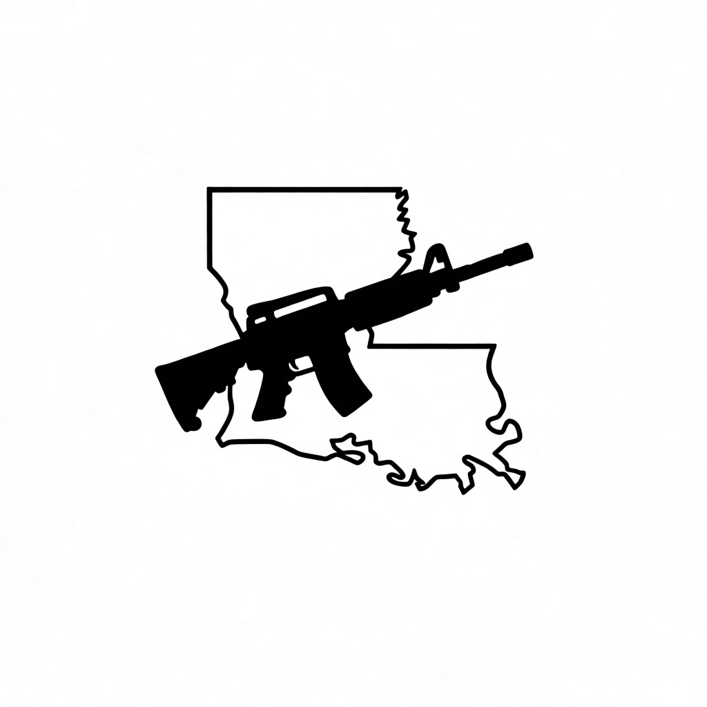 M16 Rifle Silhouette Louisiana STL – Free 3D Print Model | Remeshy
