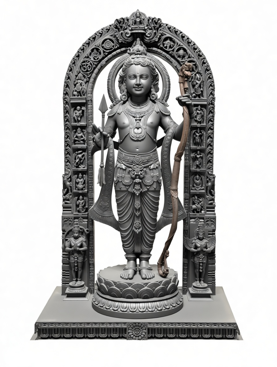 Lord Rama Statue STL – Free 3D Print Model | Remeshy