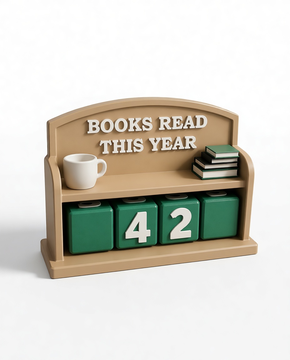 Books Read Counter STL – Free 3D Print Model | Remeshy