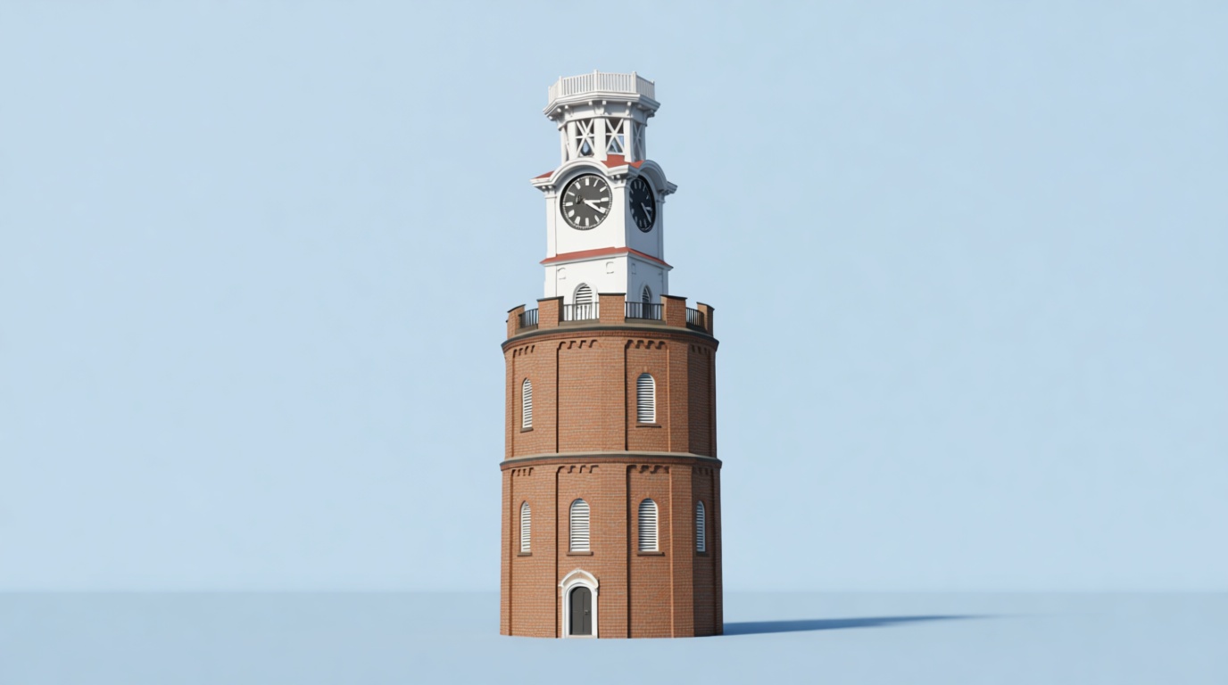 Rhine Tower Clock Model STL – Free 3D Print Model | Remeshy