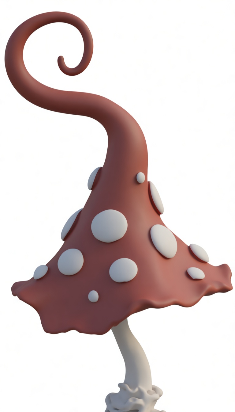 Whimsical Mushroom Figurine STL – Free 3D Print Model | Remeshy