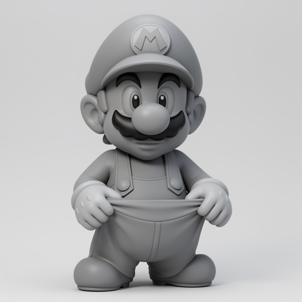 Super Mario Container Figurine STL – Free 3D Print Model | Remeshy