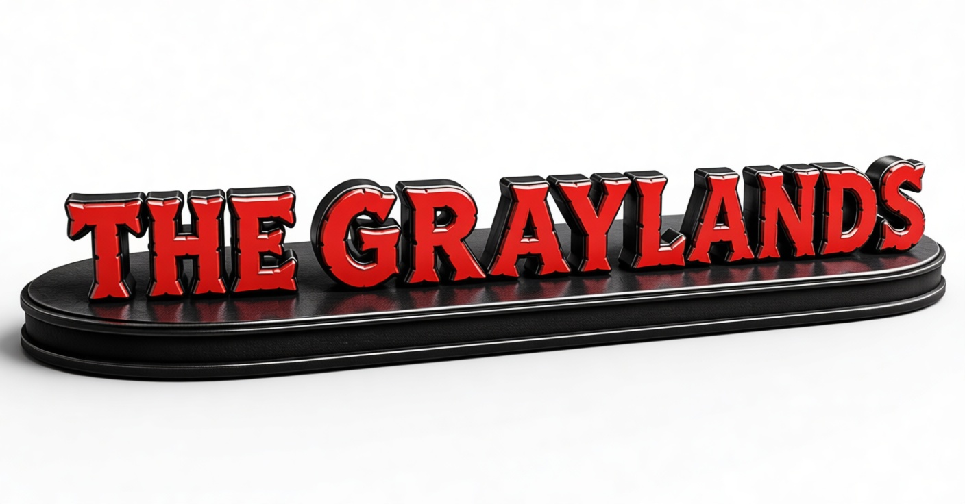 The Graylands Text Sign STL – Free 3D Print Model | Remeshy