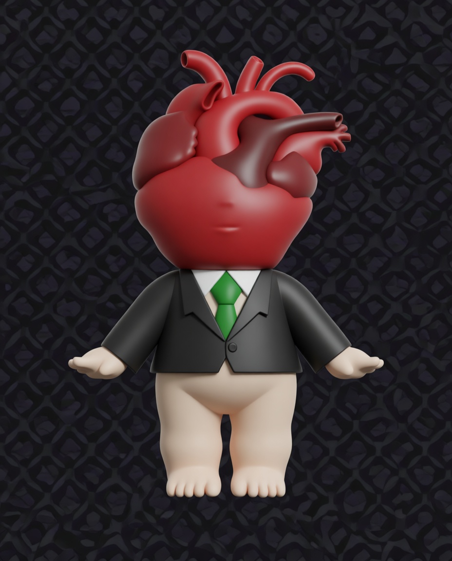 Anatomical Heart Figure STL – Free 3D Print Model | Remeshy