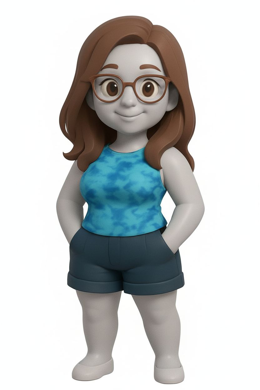 Stylized Female Character Figure STL – Free 3D Print Model | Remeshy