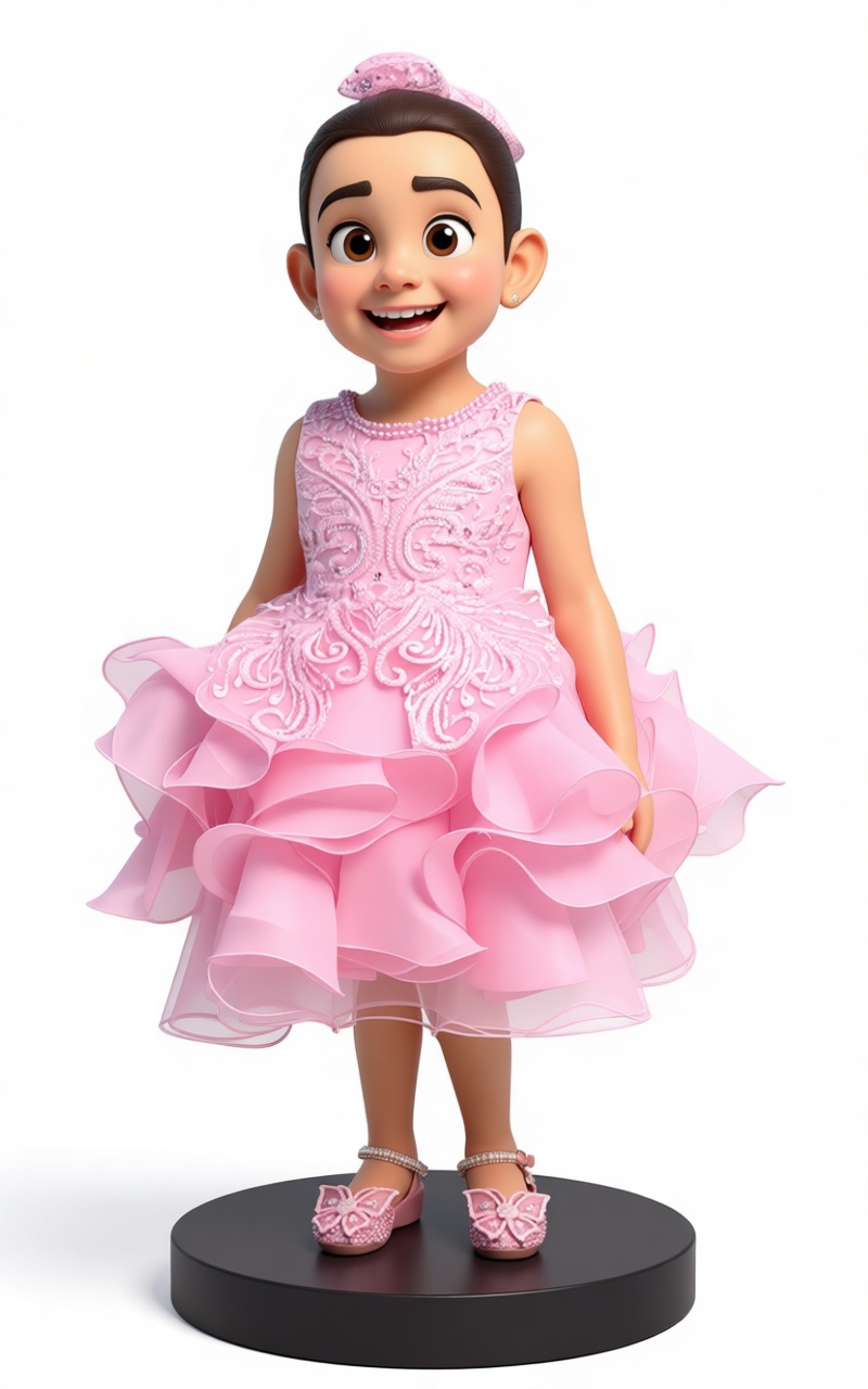 Happy Girl Figurine STL – Free 3D Print Model | Remeshy