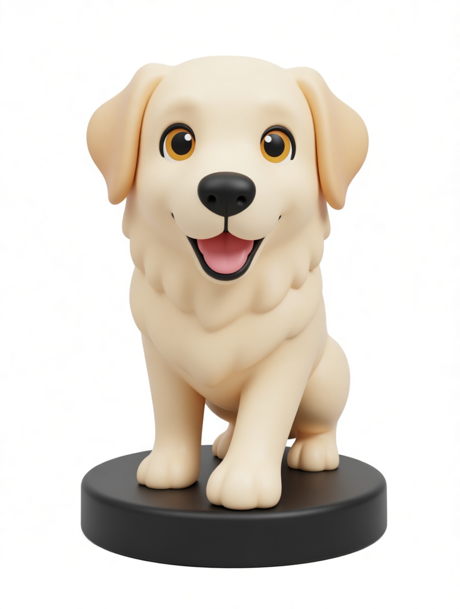 Golden Retriever Figurine STL – Free 3D Print Model | Remeshy