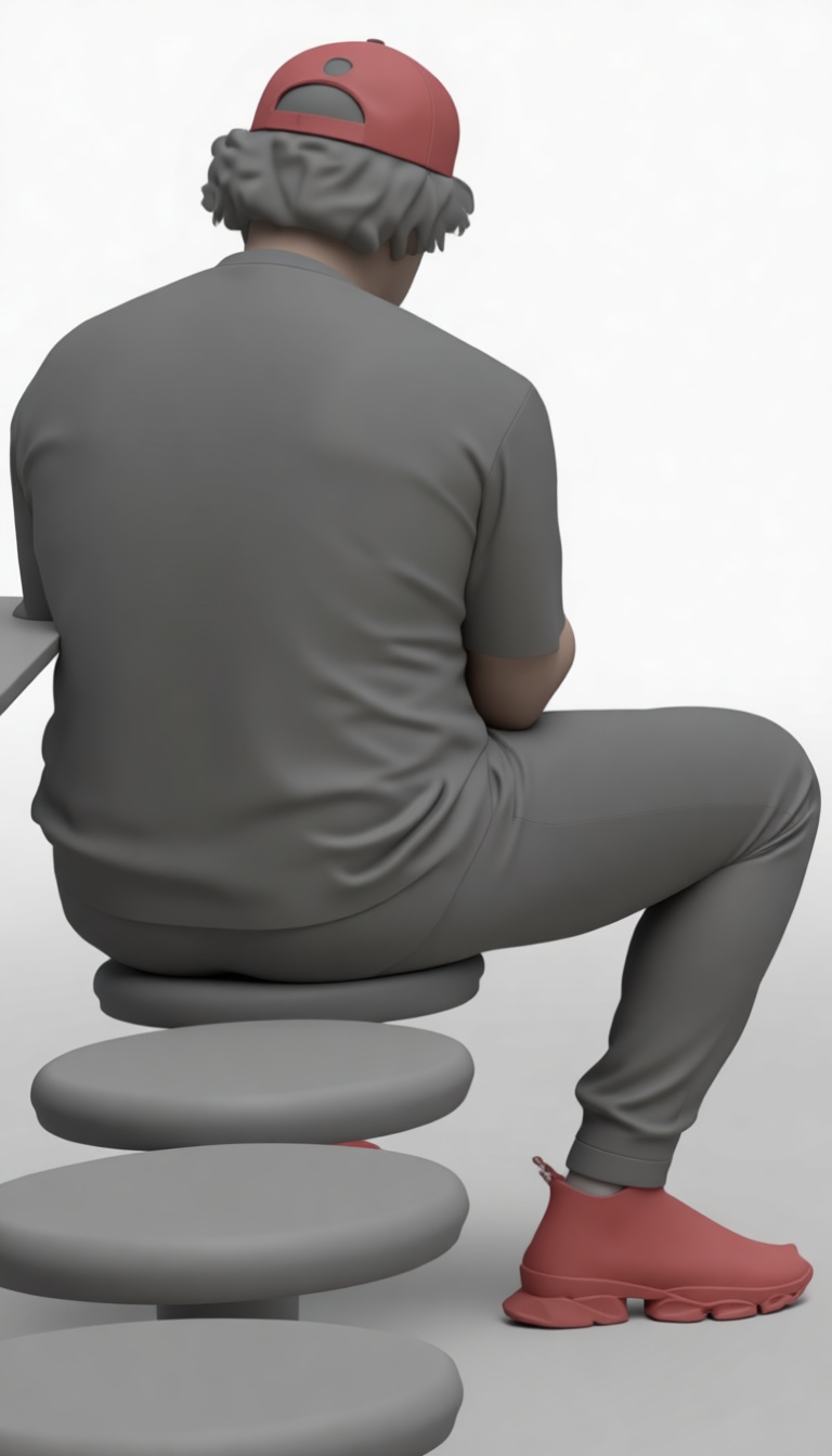 Seated Man Figurine STL – Free 3D Print Model | Remeshy