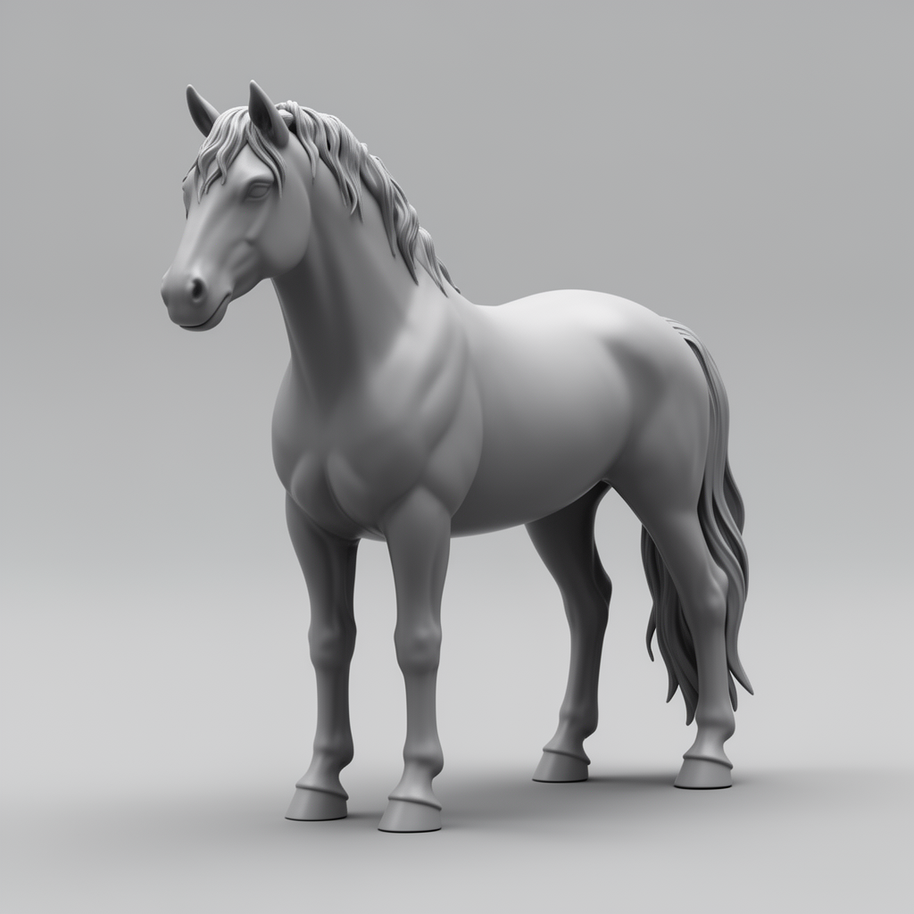 Spirit Horse Figurine STL – Free 3D Print Model | Remeshy