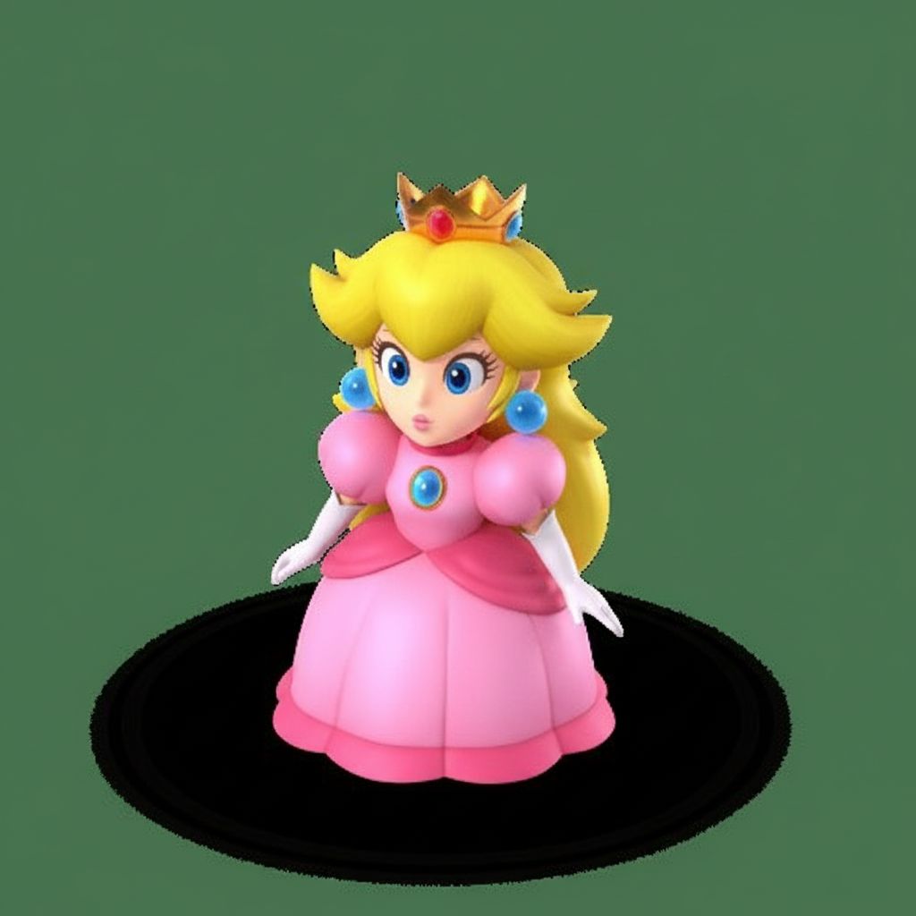 Princess Peach Figurine STL – Free 3D Print Model | Remeshy