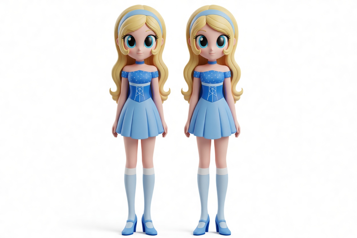 Blonde Girl Figurine STL – Free 3D Print Model | Remeshy