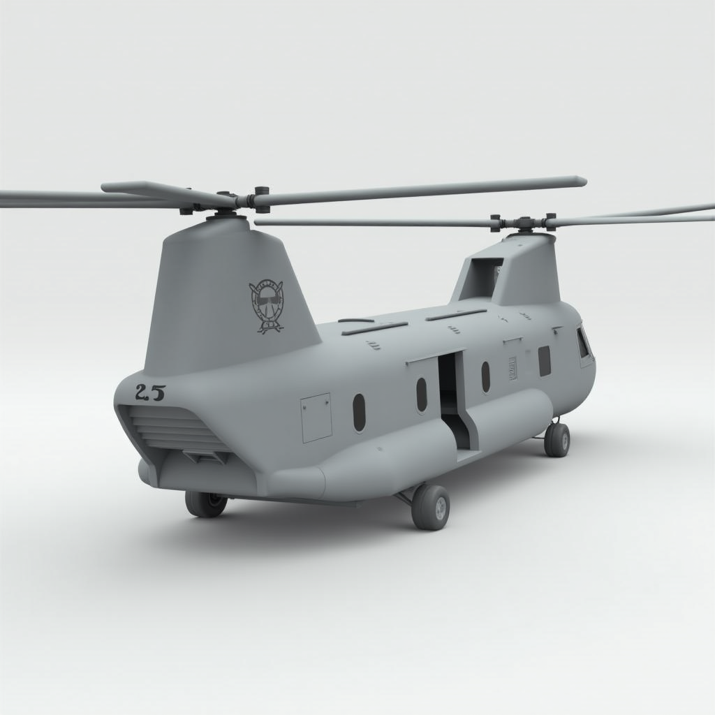 Army Chinook Helicopter STL – Free 3D Print Model | Remeshy