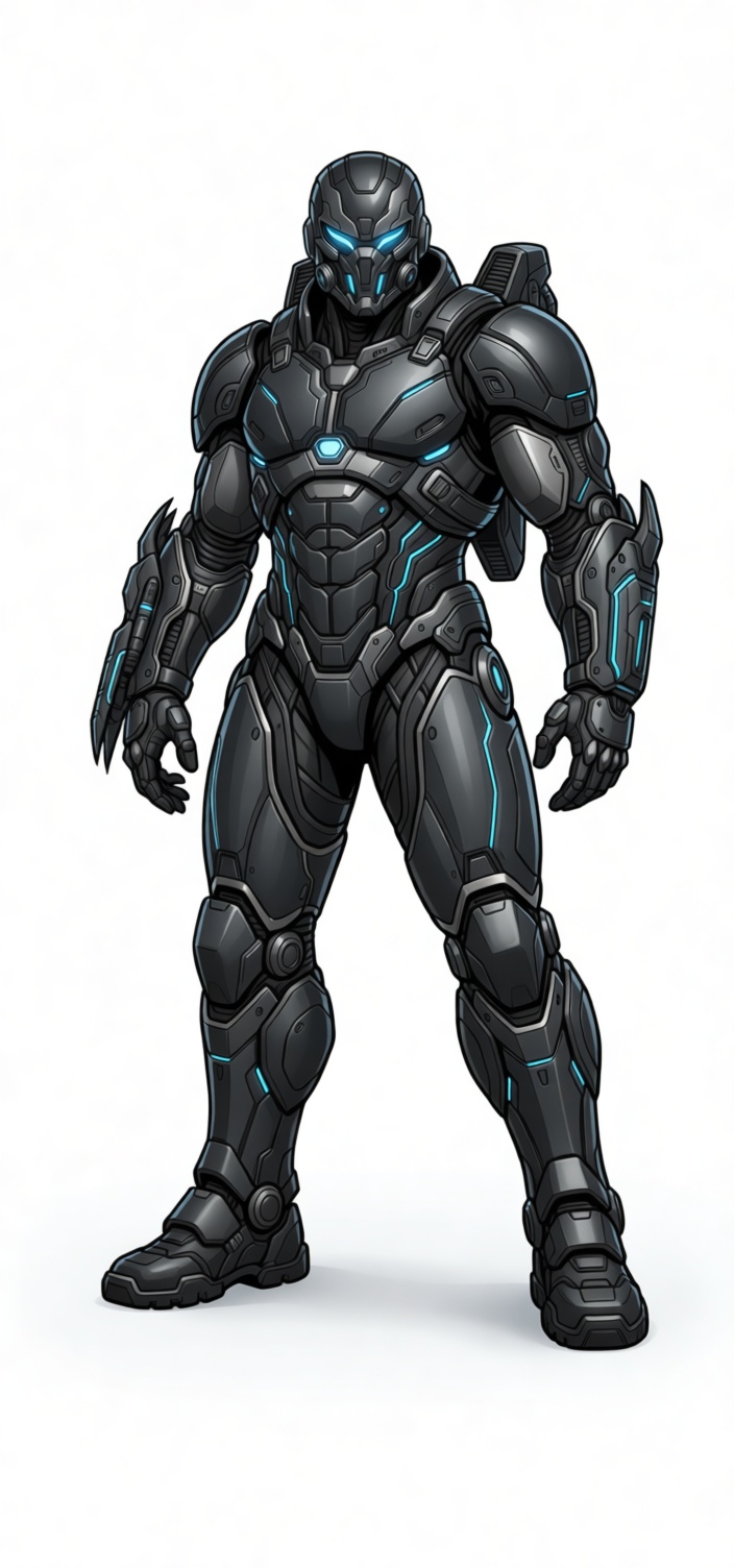 Futuristic Combat Armor Figurine STL – Free 3D Print Model | Remeshy