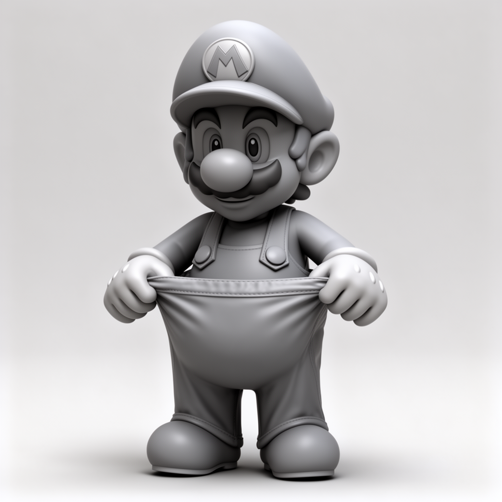 Super Mario Container Figurine STL – Free 3D Print Model | Remeshy