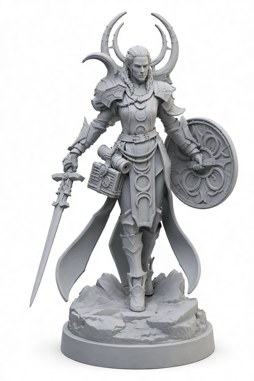 Minotaur Warrior Figurine STL – Free 3D Print Model | Remeshy