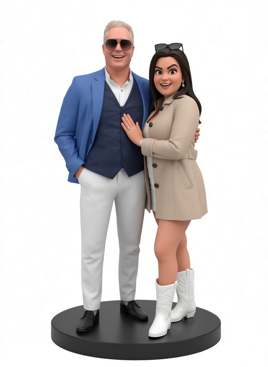 Couple Standing Figurine STL – Free 3D Print Model | Remeshy