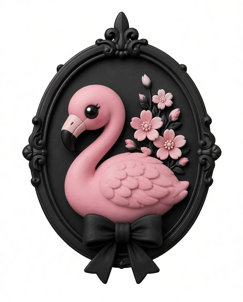 Flamingo Cameo Plaque STL – Free 3D Print Model | Remeshy