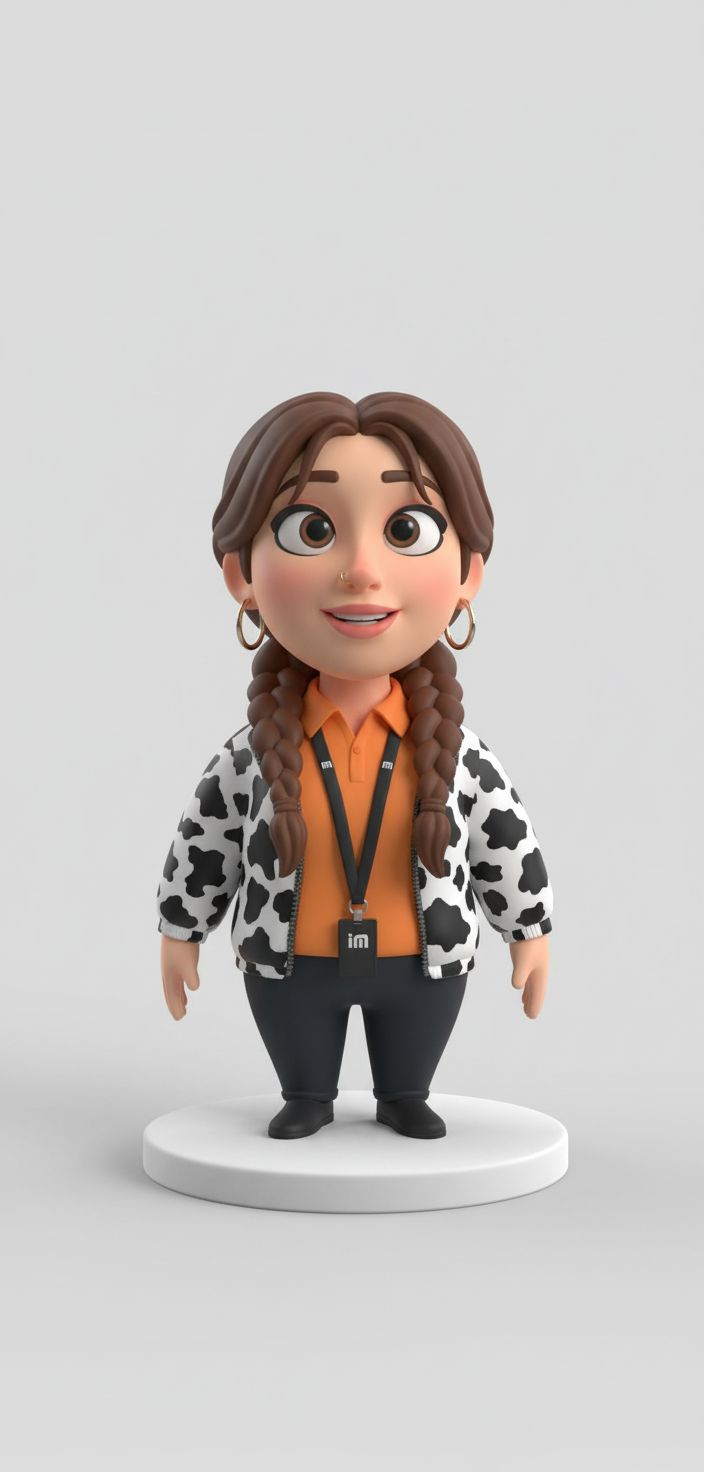 Cartoonish Female Character STL – Free 3D Print Model | Remeshy