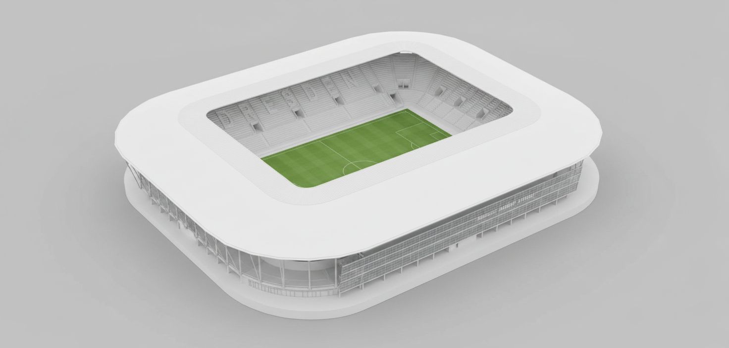 Football Stadium Model STL – Free 3D Print Model | Remeshy