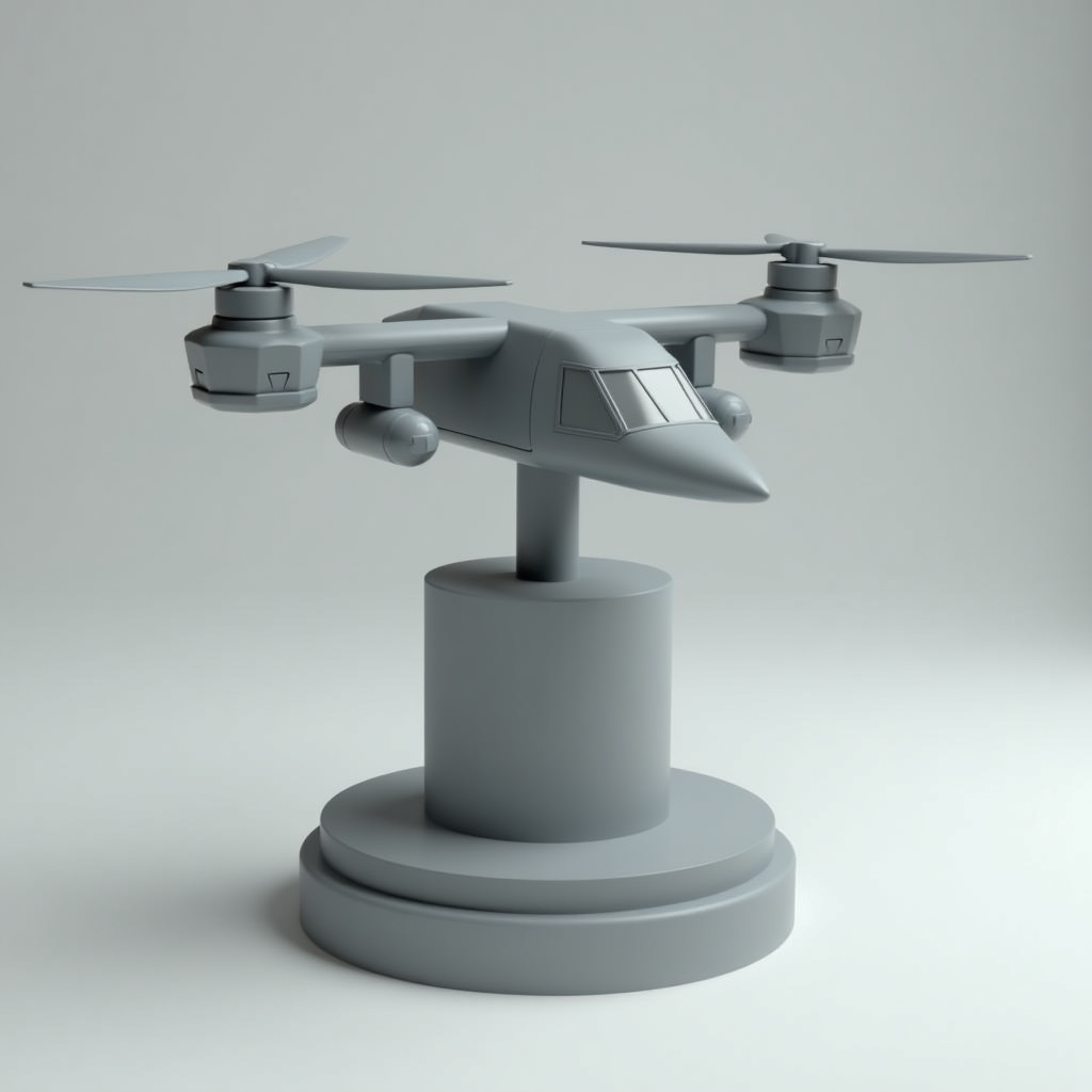 Stallion VTOL Aircraft STL – Free 3D Print Model | Remeshy
