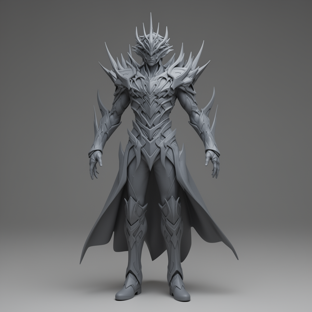 Sung Jinwoo Monarch Figurine STL – Free 3D Print Model | Remeshy