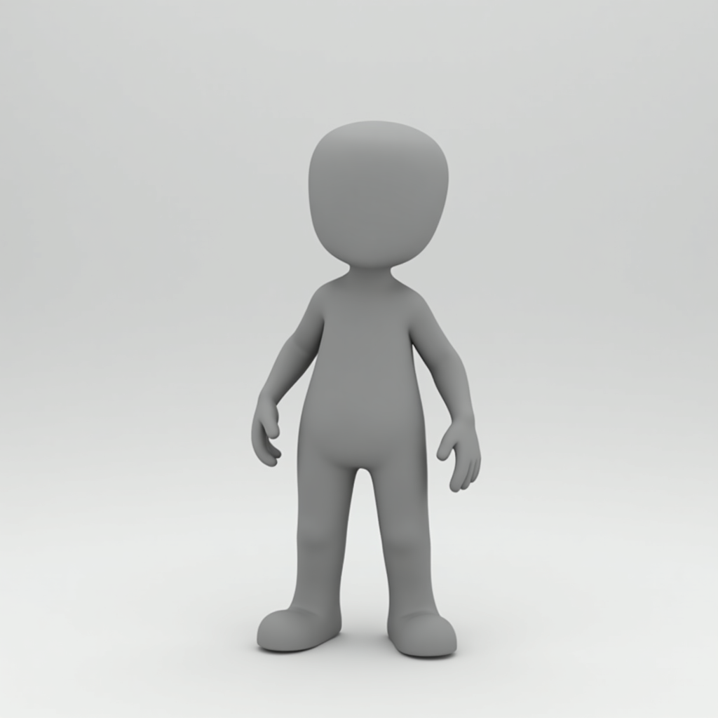 Minimalist Character Figure STL – Free 3D Print Model | Remeshy