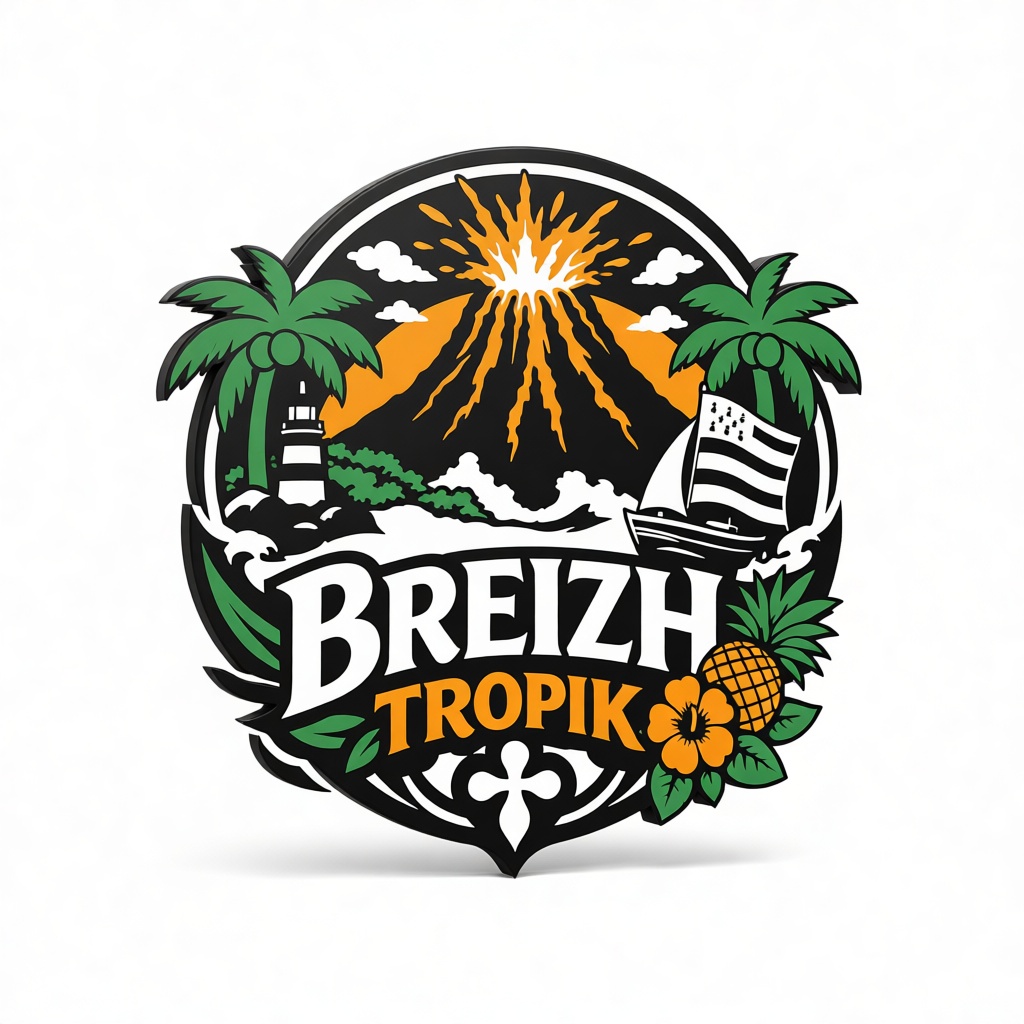 Breizh Tropik Logo STL – Free 3D Print Model | Remeshy