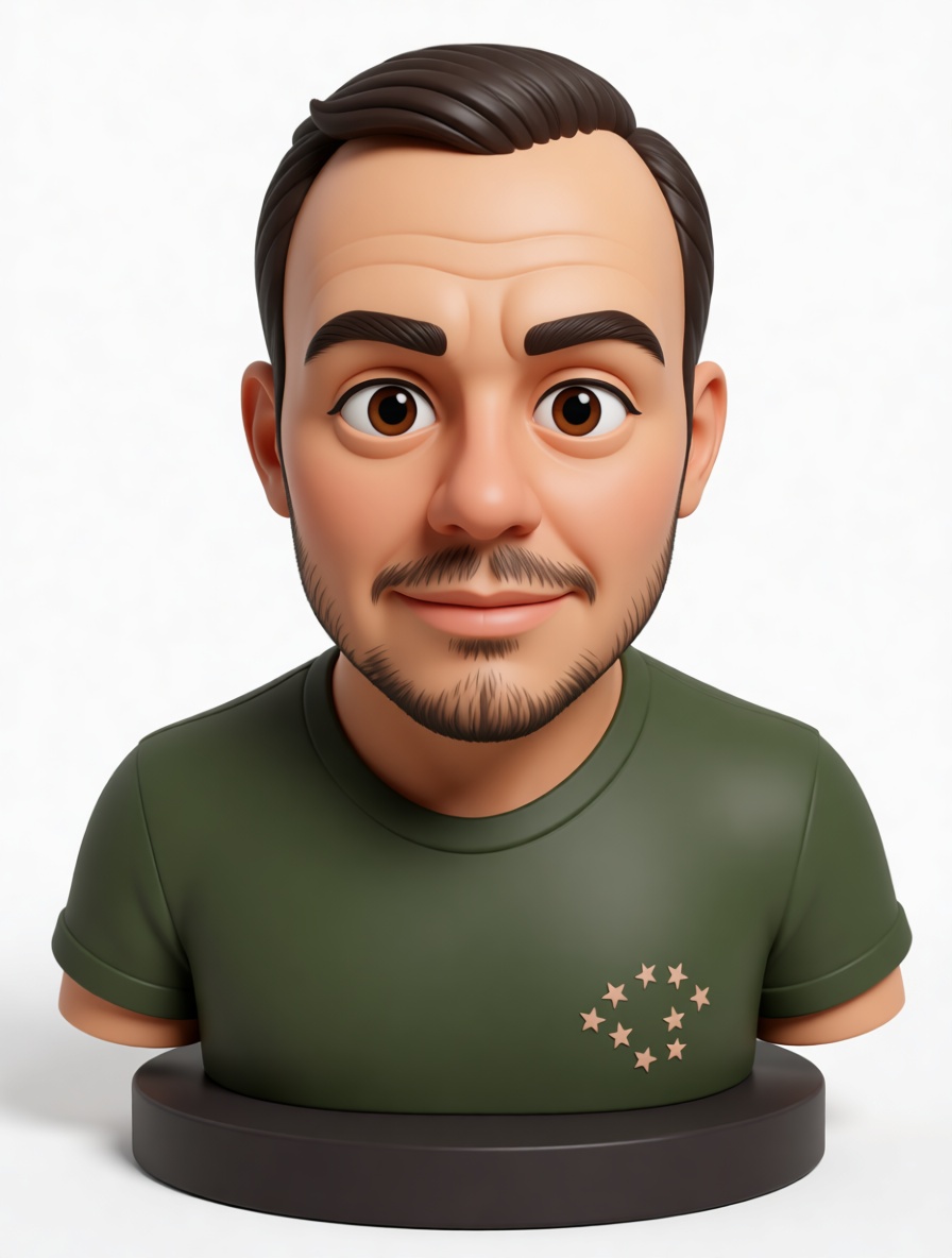 Smiling Man Bust STL – Free 3D Print Model | Remeshy