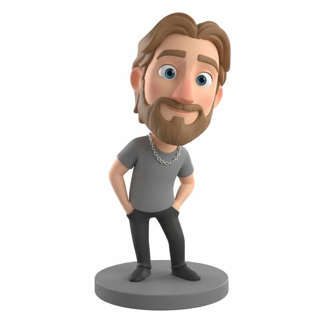 Stylized Male Character STL – Free 3D Print Model | Remeshy