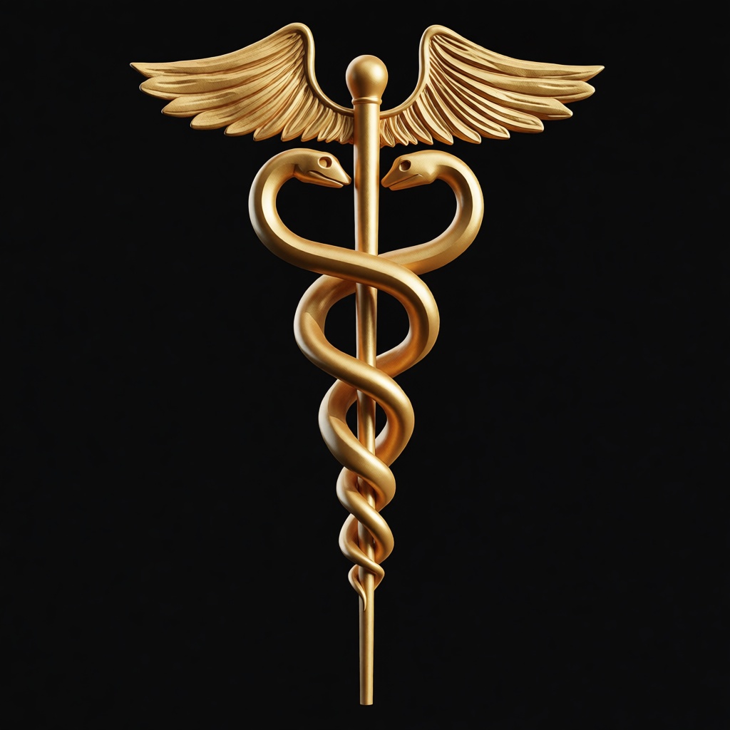 Caduceus Staff Sculpture STL – Free 3D Print Model | Remeshy