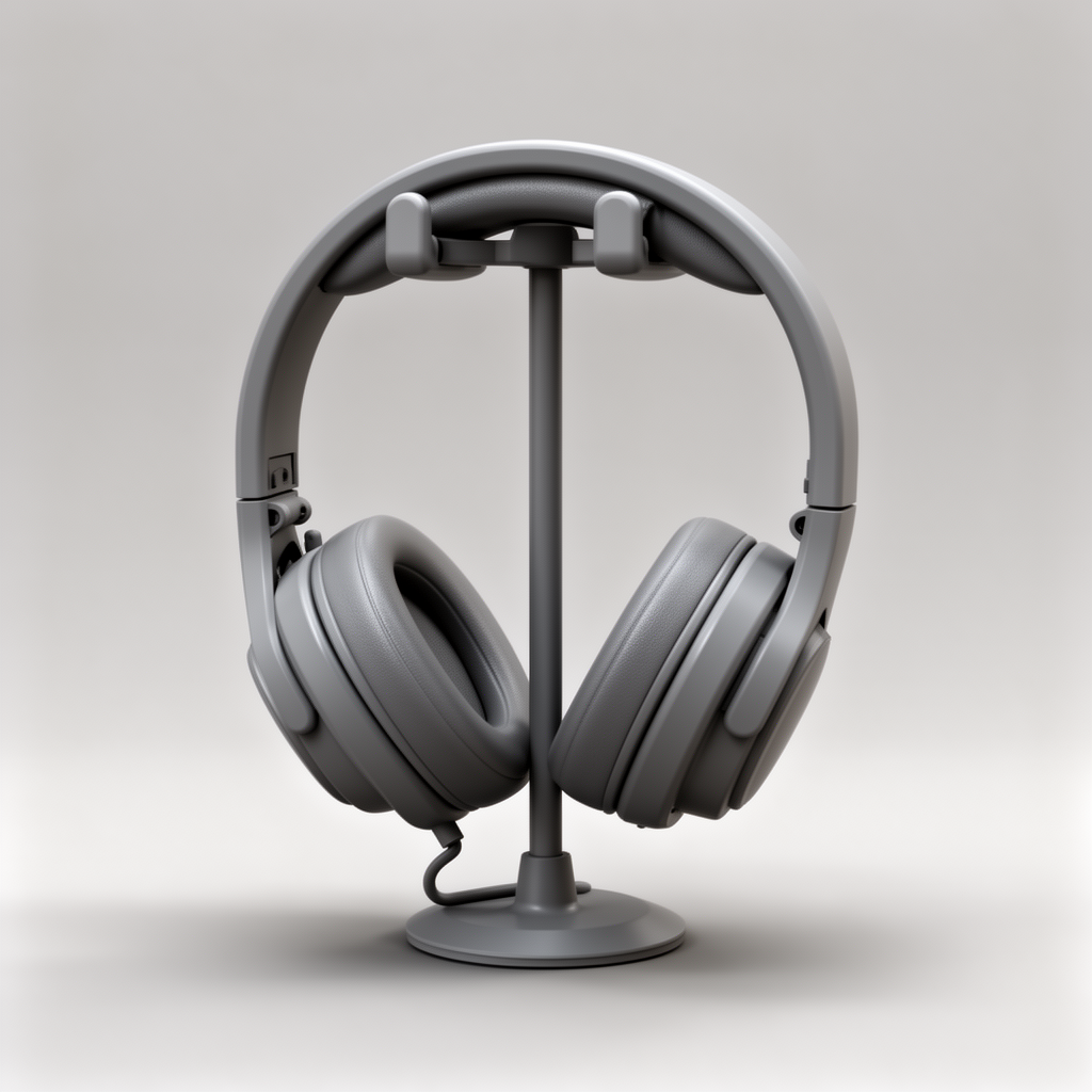 Headphone Holder Stand STL – Free 3D Print Model | Remeshy