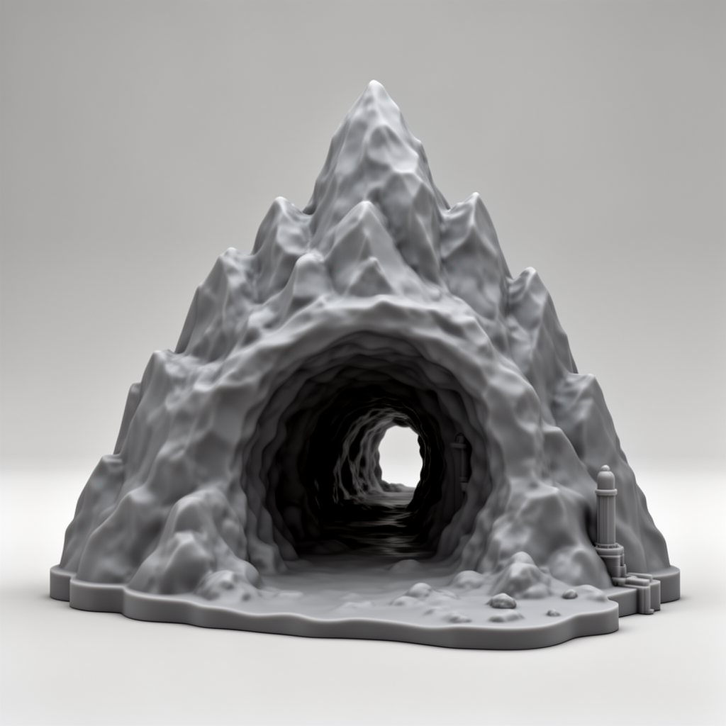 Mountain Hollow Tunnel Model STL – Free 3D Print Model | Remeshy