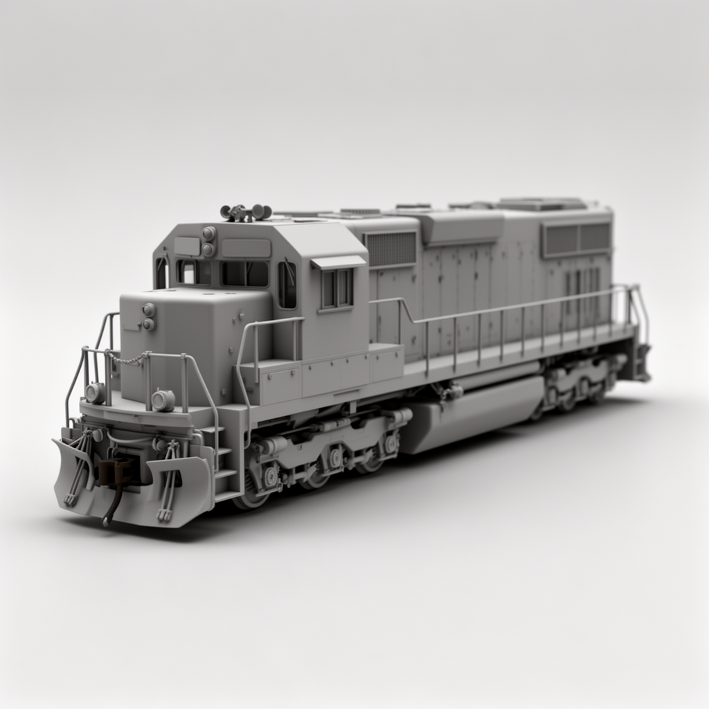 SD40-2 Locomotive Model STL – Free 3D Print Model | Remeshy