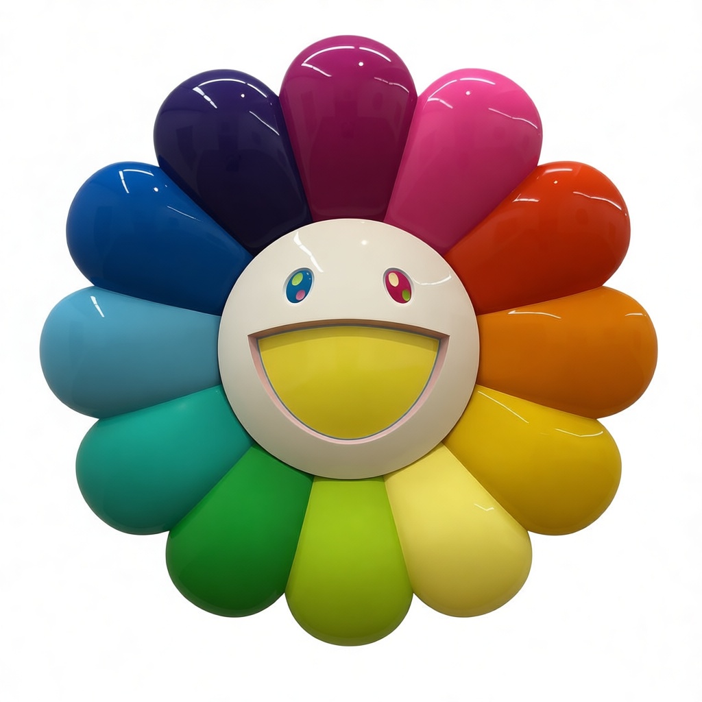 Takashi Murakami Flower Sculpture STL – Free 3D Print Model | Remeshy